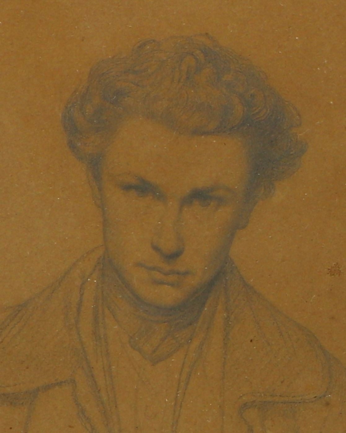 Jean-Hippolyte Flandrin | Portrait de jeune homme (1839) | MutualArt