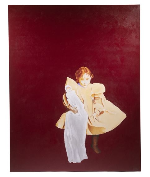 Sally Kirk | Strange Ginger Girl with Doll (Circa 1900) | MutualArt