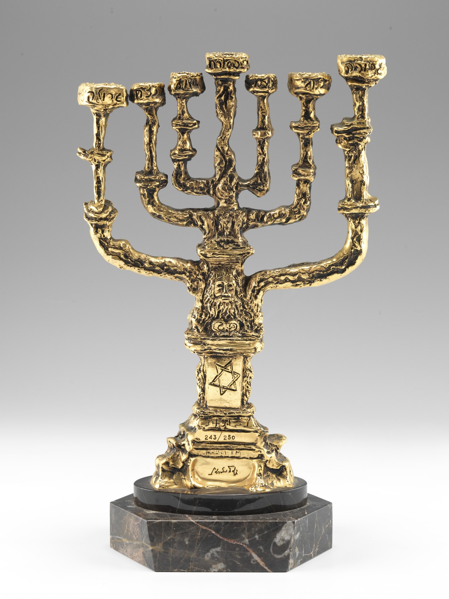 Salvador Dalí | La Menorah ou le chandelier de la paix (1980) | MutualArt