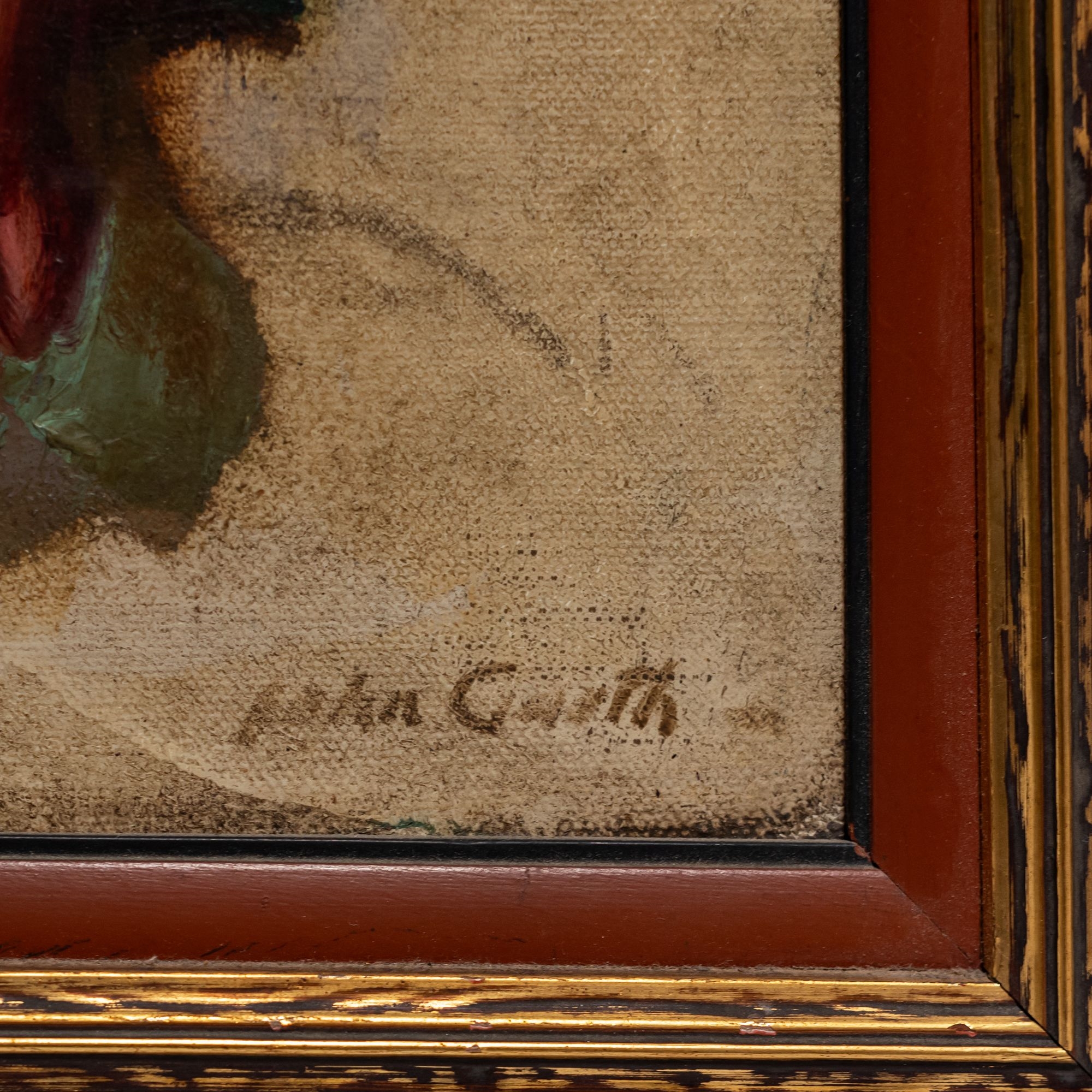 John Garth | Semi-Nude Model in Red, circa 1920 (Circa 1920) | MutualArt