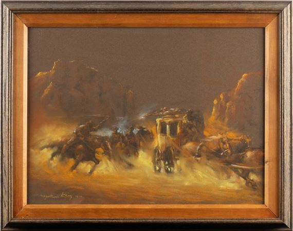 Harold Napoleon King | Carriage and Mounted Robbers | MutualArt