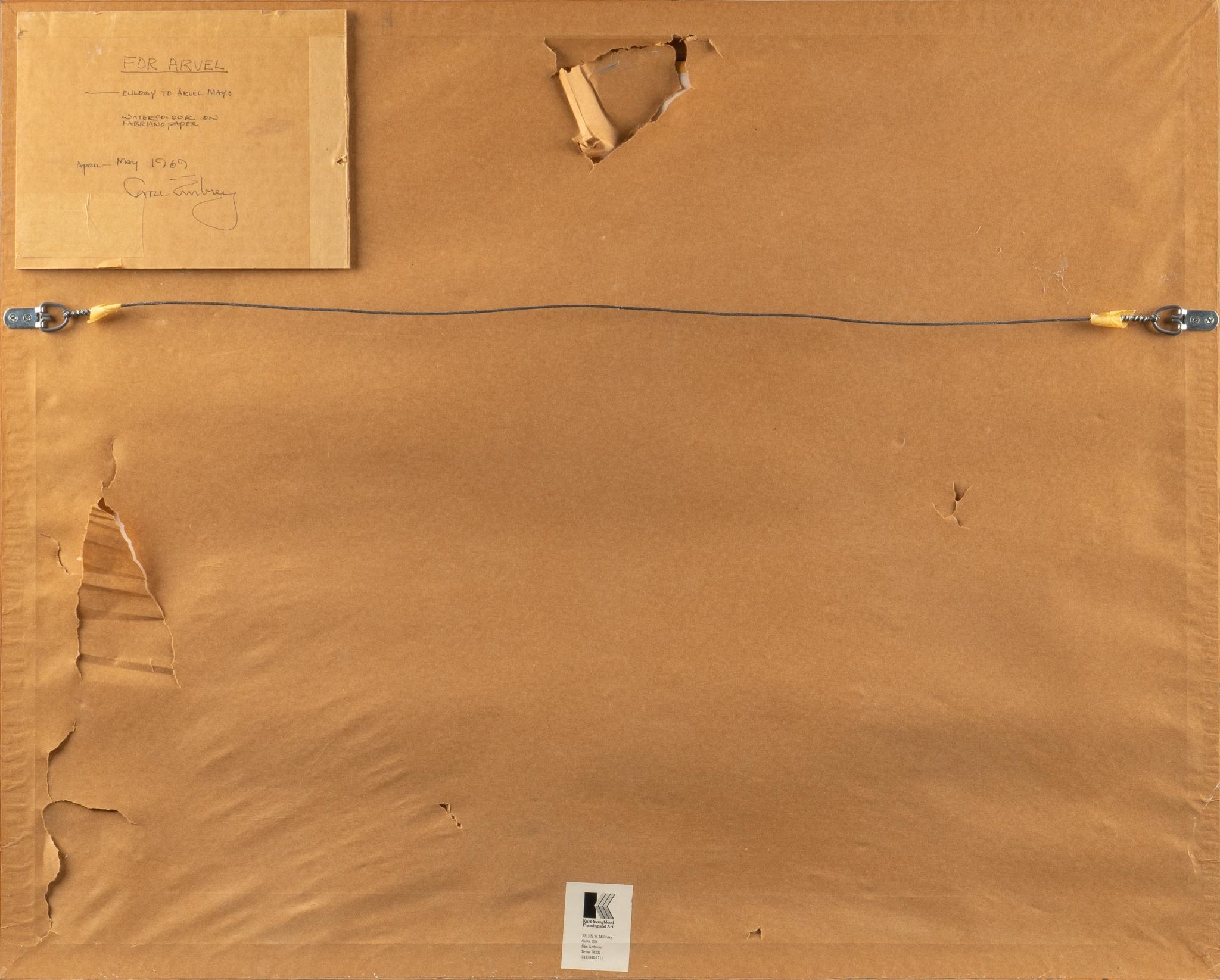 Carl Rice Embrey | Eulogy to Arvel Mayo (1969) | MutualArt