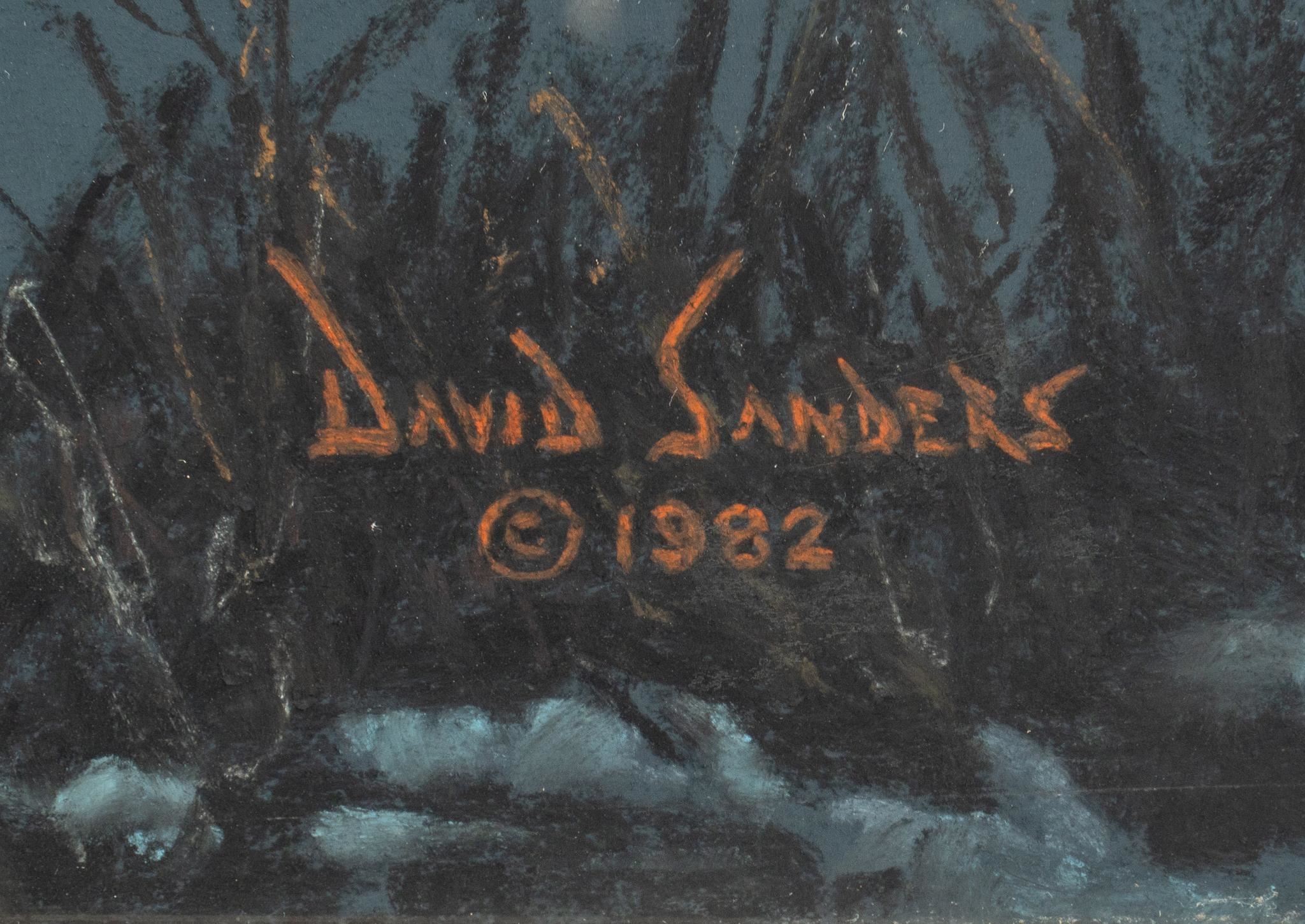 David Sanders | Teepee Encampment in Winter (1982) | MutualArt