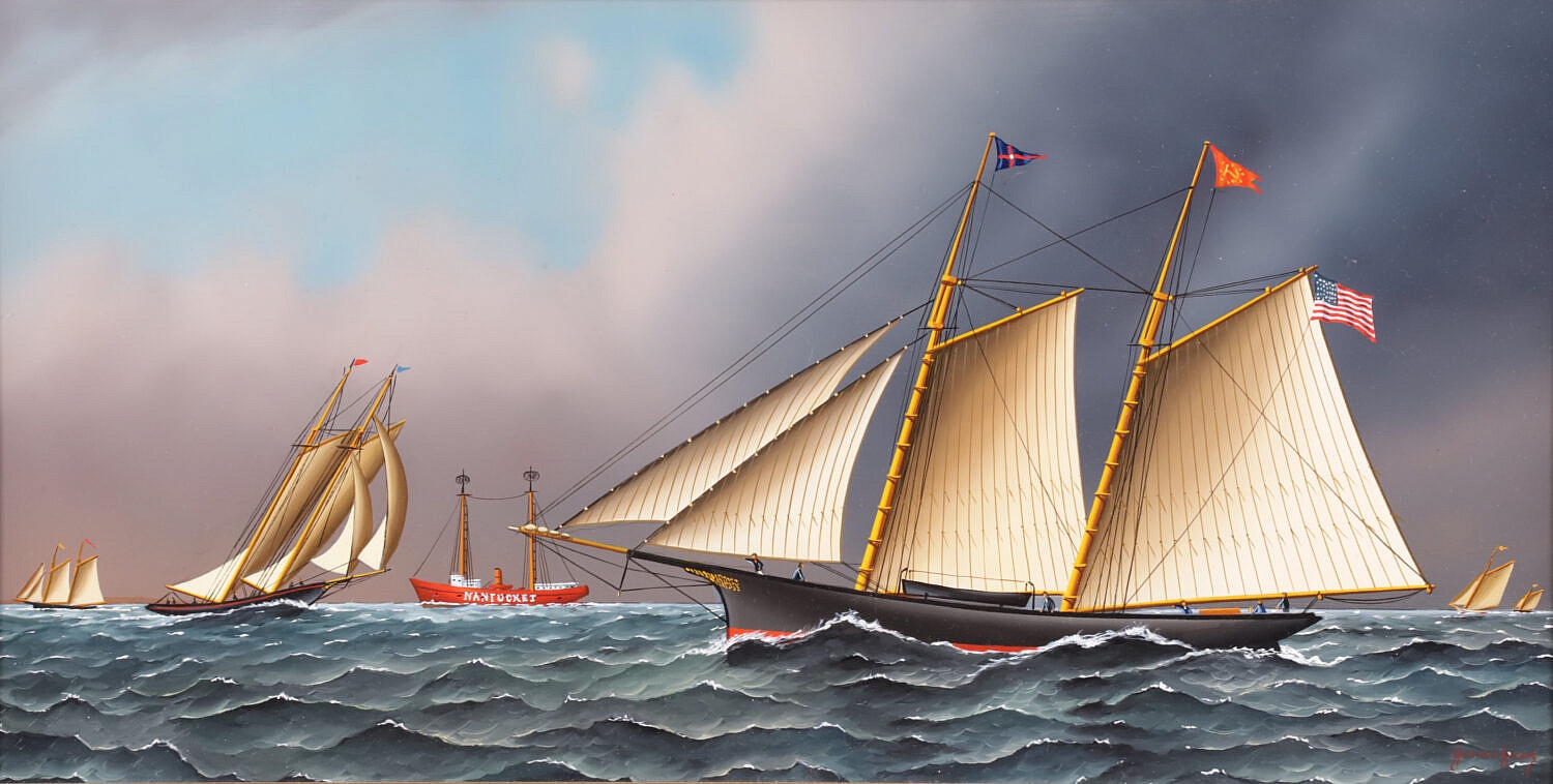 Jerome Howes | Five Sailing Vessels with the Nantucket Lightship ...