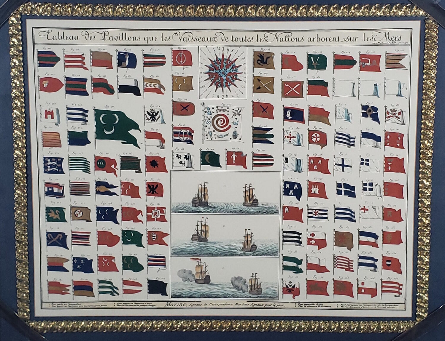 Georg Matthäus Seutter | Maritime Signal Flag Chart (18th Century) | MutualArt