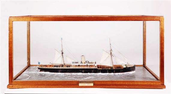 Kenneth Britten | Contemporary Cased Ship Model Of The S.S. Fifeshire ...