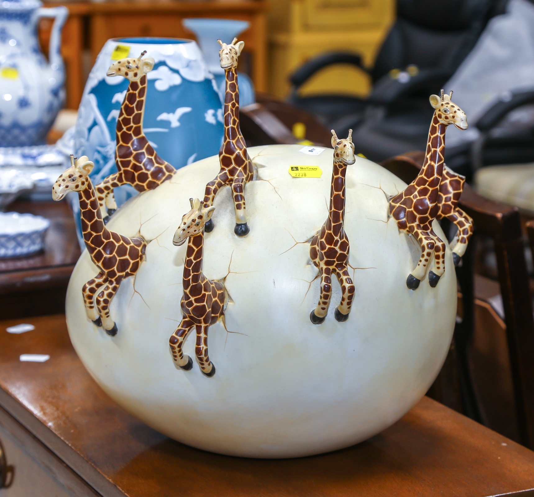 Sergio Bustamante | Surrealist Egg Sculpture | MutualArt