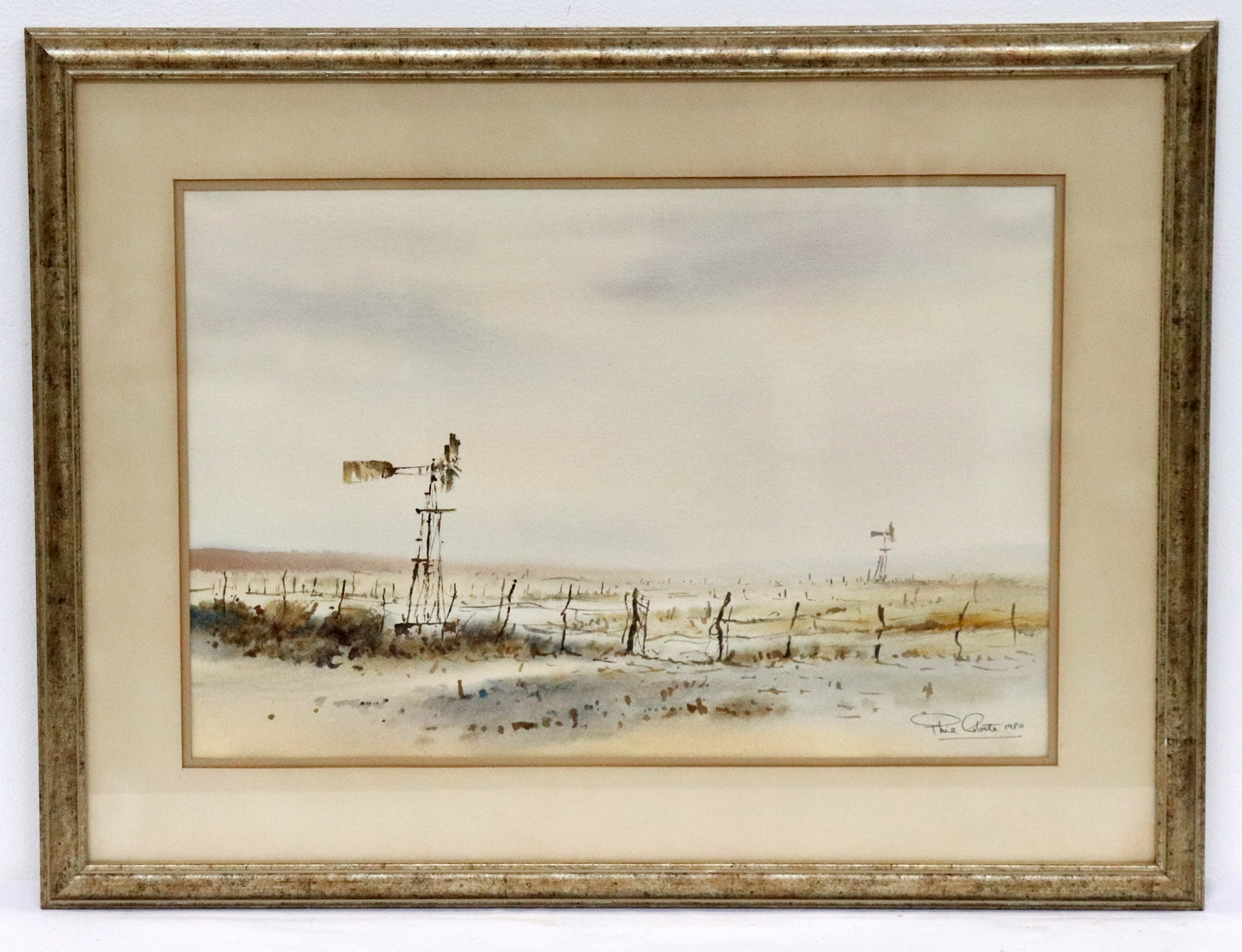 Phillip Cloete | FARMSCAPE WITH WINDMILL (1980) | MutualArt