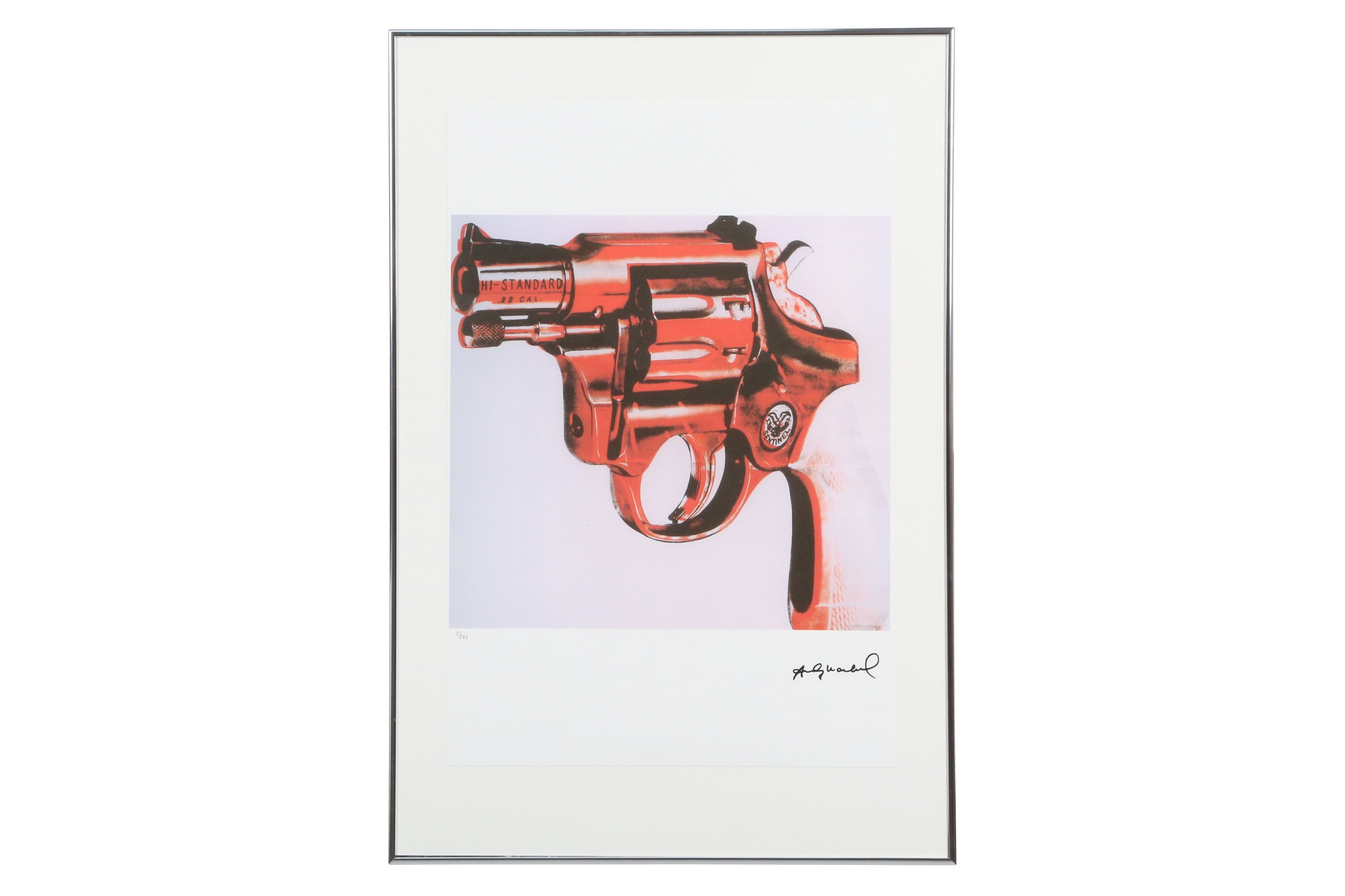 Andy Warhol | Black and red Gun | MutualArt