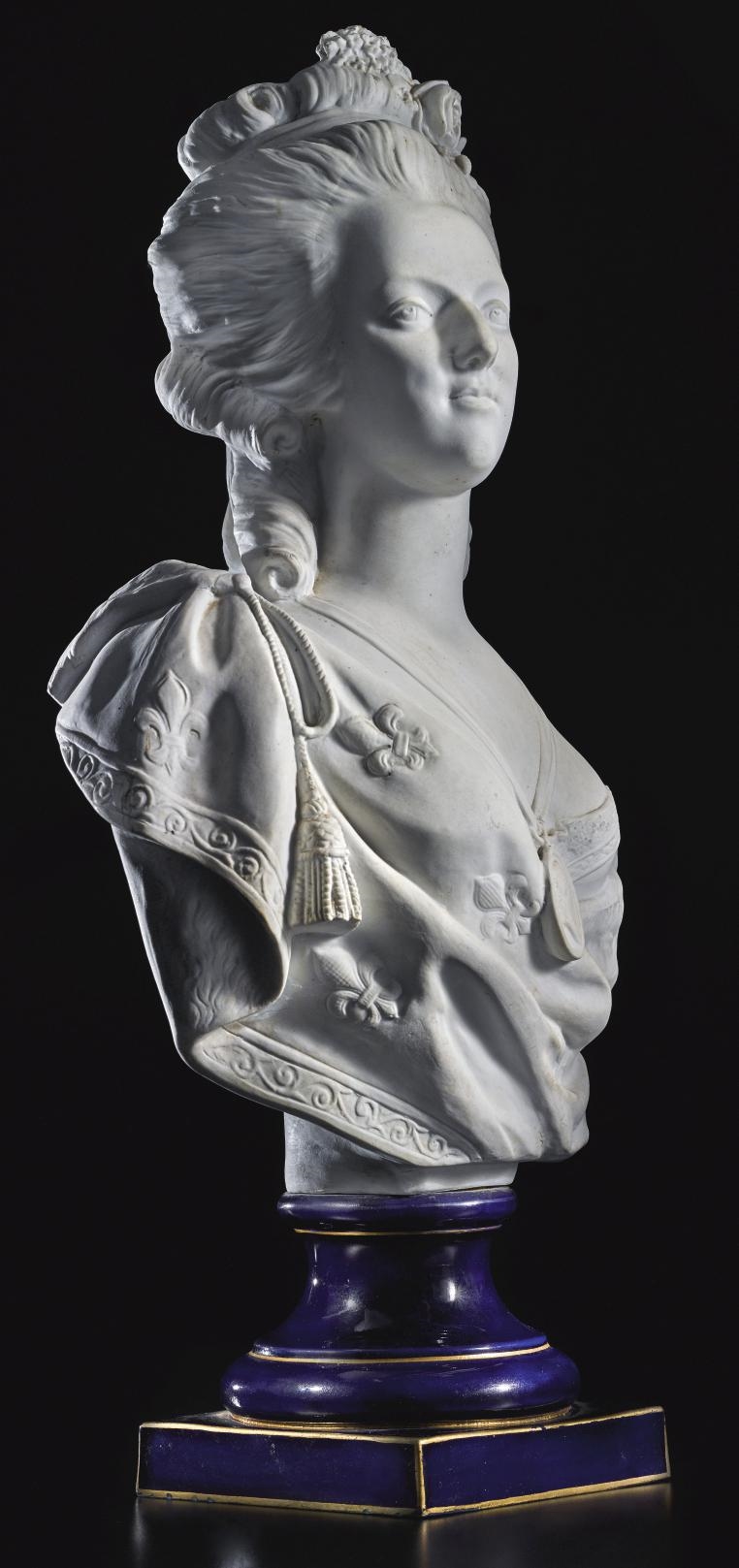 Felix Lecomte | A French Biscuit Porcelain Bust of Marie Antoinette ...