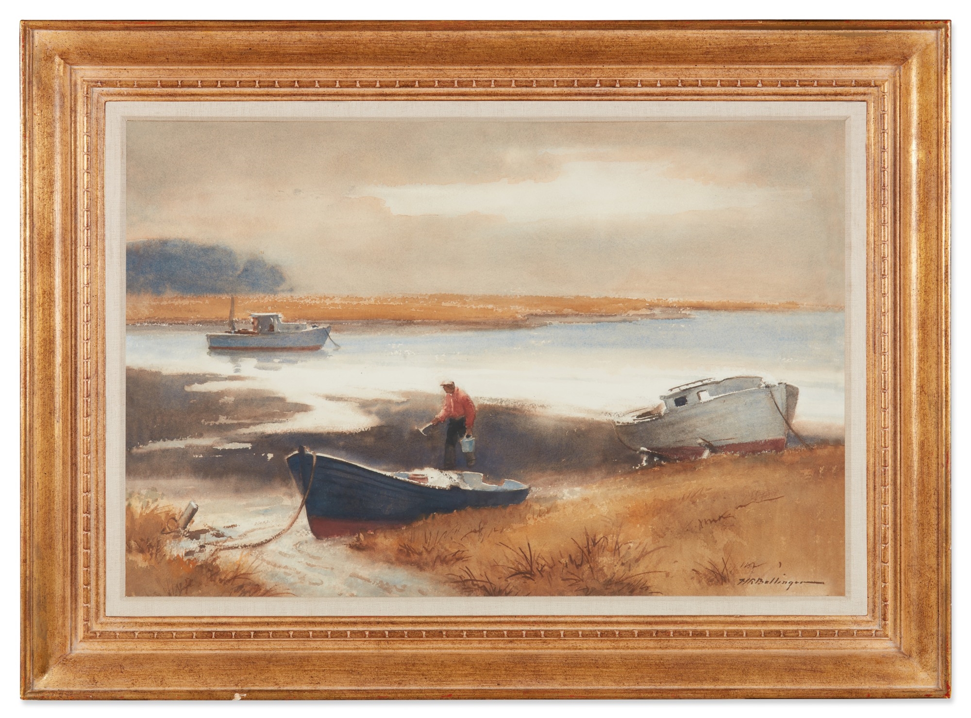 Harry Russell Ballinger | The Clam Digger (Maine Marshes) (1972 ...