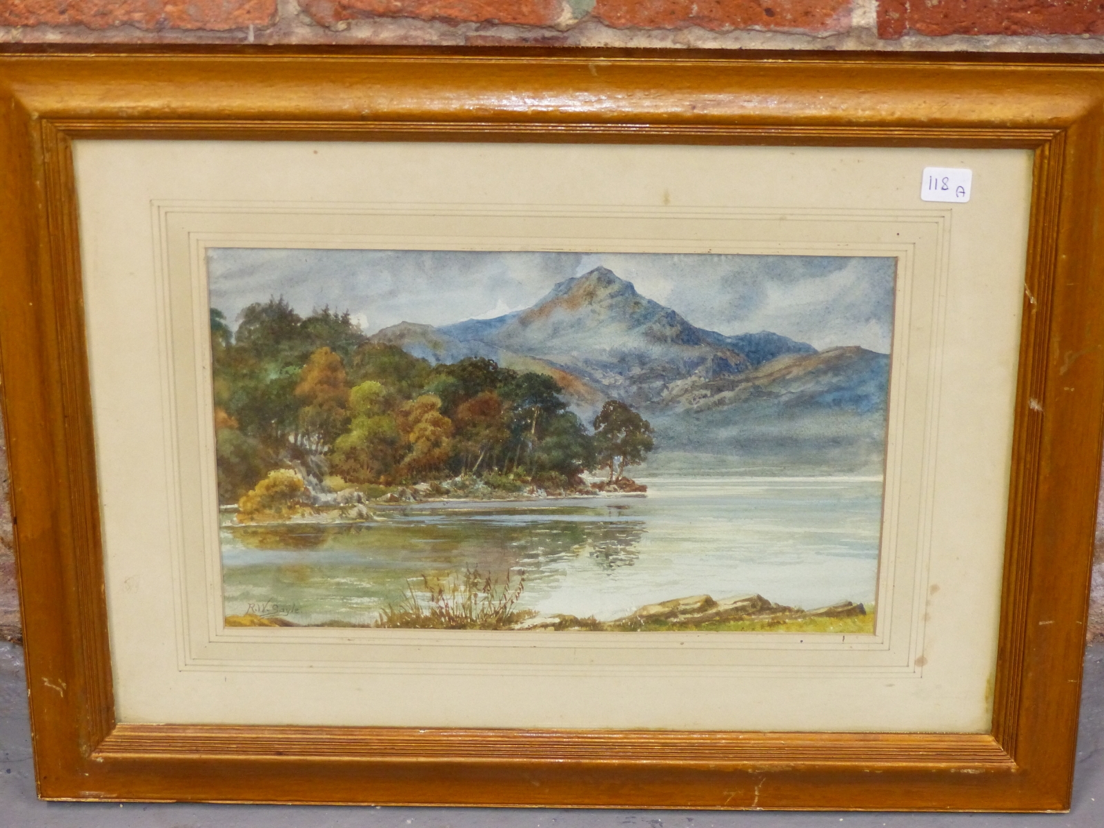 Reg W. Sayle | AN ESTUARY VIEW WITH DISTANT MOUNTAIN | MutualArt