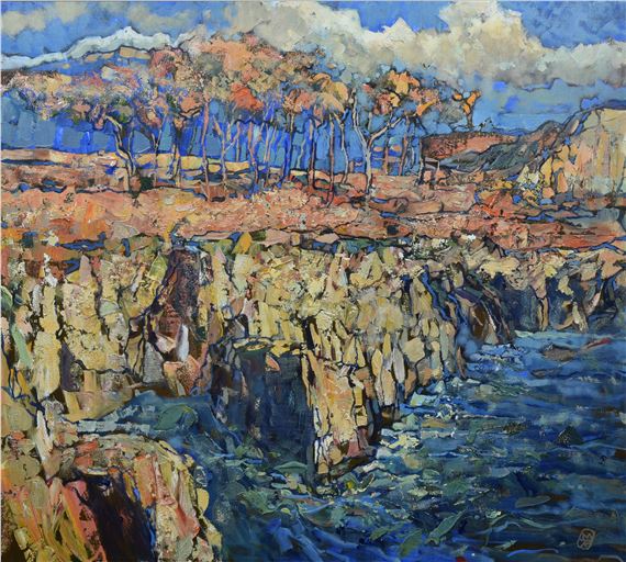 Mirosław Rusinek | Brzeg-oranż (2018) | MutualArt