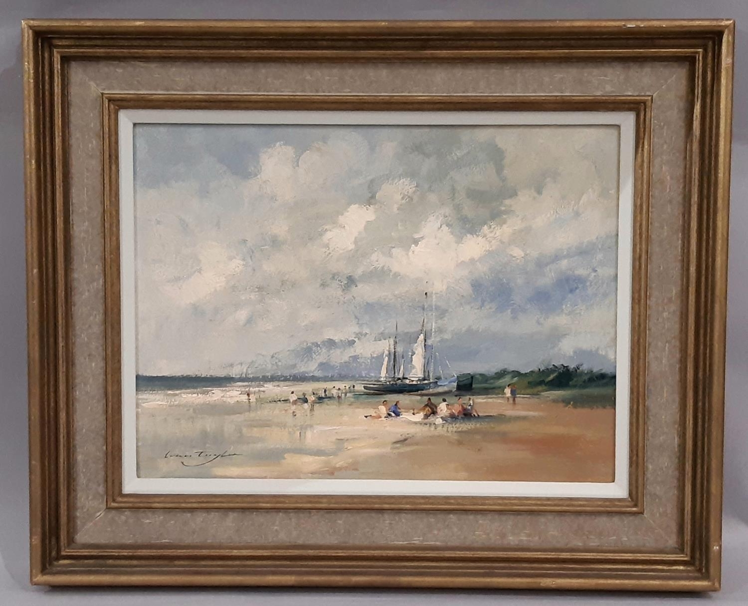 Ivan Taylor | - 'Suffolk Beach Scene' | MutualArt