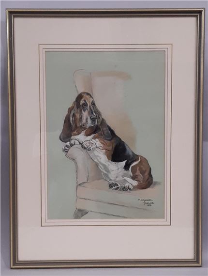 Marjorie Turner | - Basset Hound (1989) (20th Century) | MutualArt