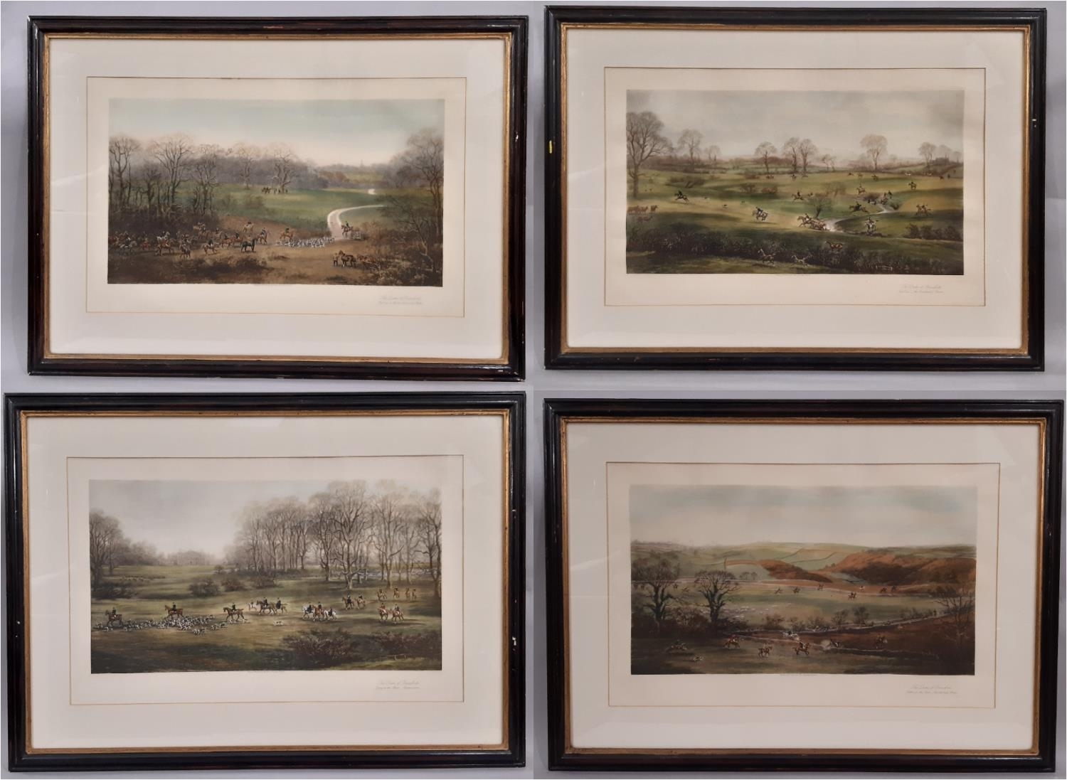 Godfrey Douglas Giles | - Set of four hand-coloured photogravure prints ...