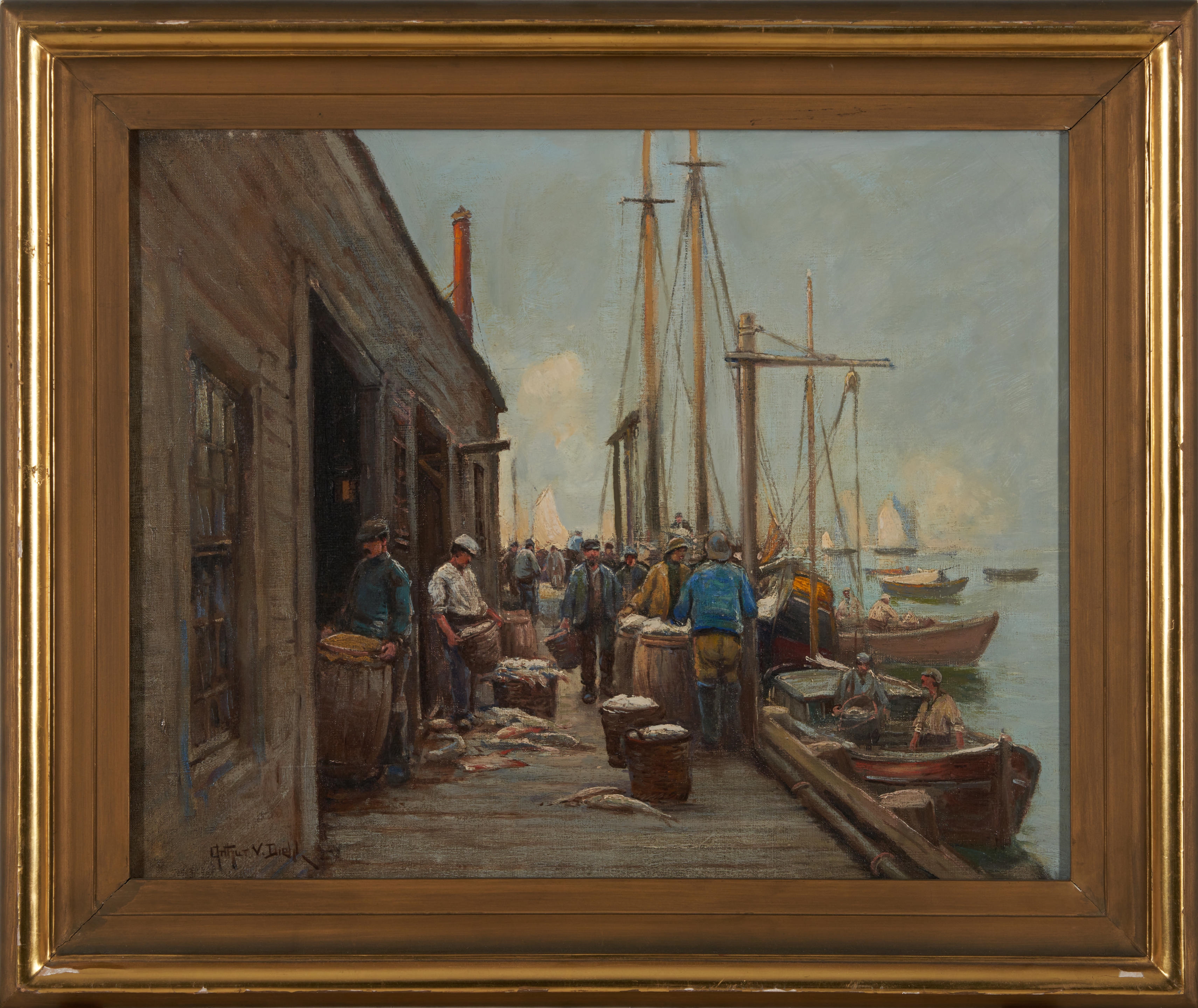 Arthur V. Diehl | Dock Workers | MutualArt