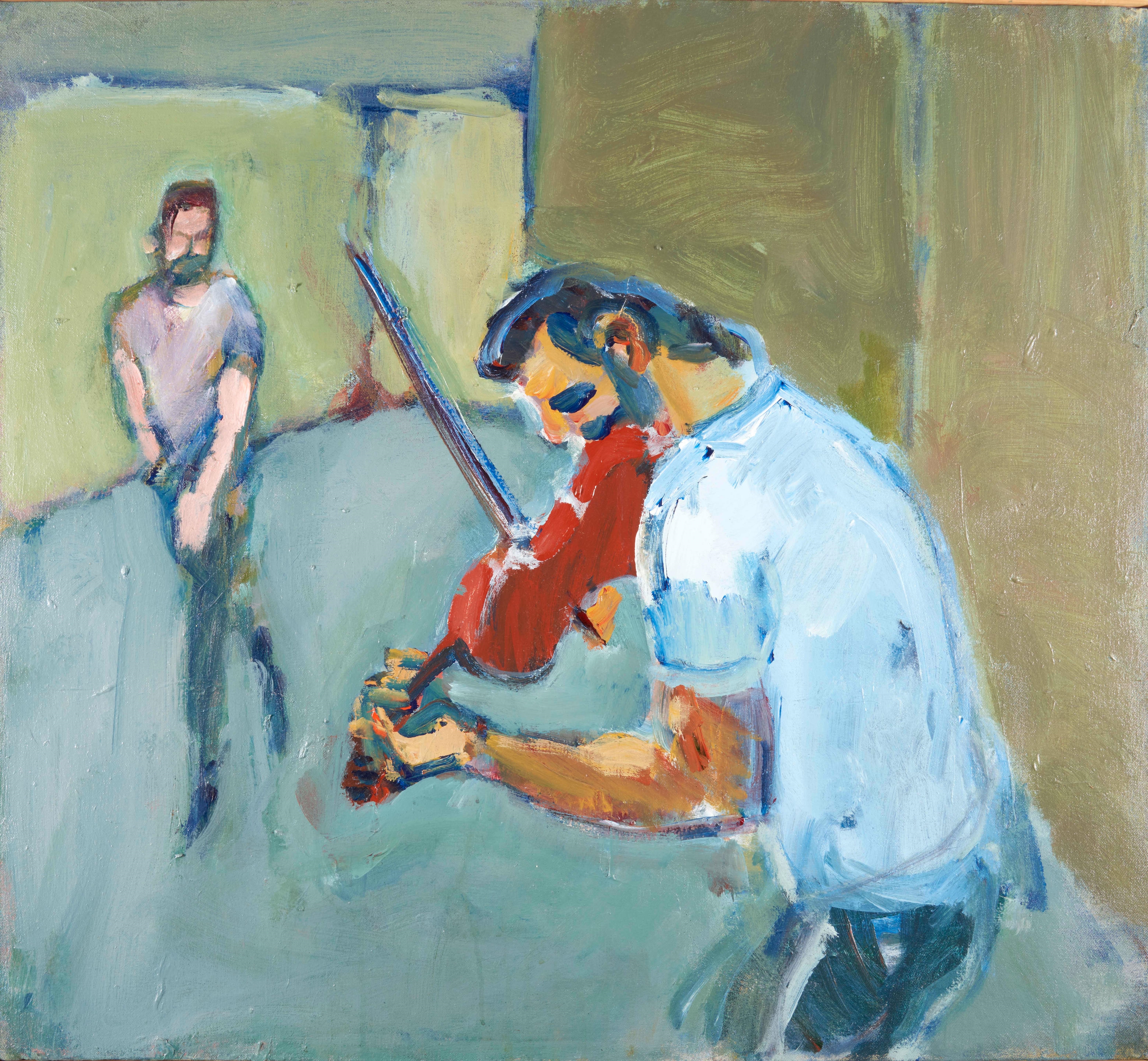 Alex Liros | Violin Player (1991) | MutualArt