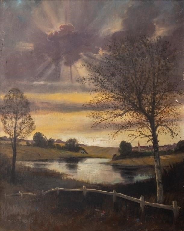 Maximilian Aurel Reinitz Rasko | Landscape (Circa 1958) | MutualArt