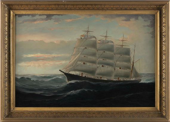 William Howard Yorke | The three-masted ship Lucile of Rockland (1880 ...