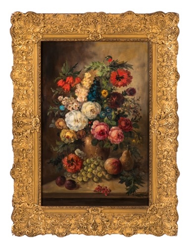 Martin Lenterman | Still life with flower and fruit | MutualArt