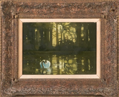 Richard Ewen | Swan on the water | MutualArt
