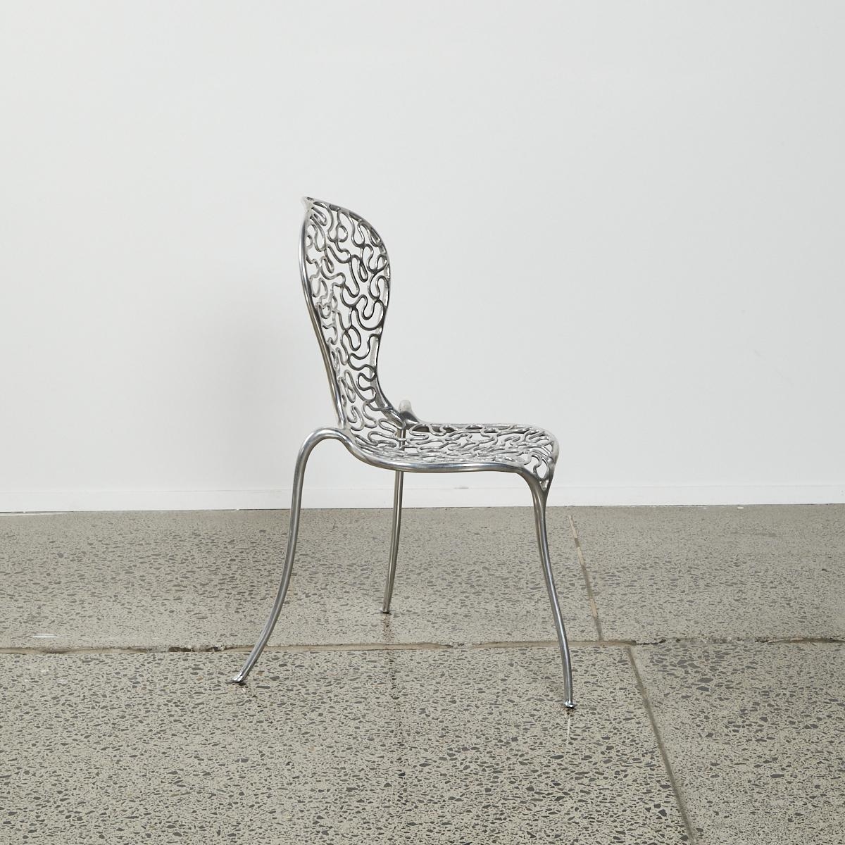 Stephane Rondel | A Stephane Rondel Aluminium Peanut Chair | MutualArt
