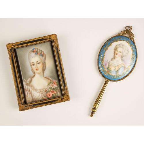 French School, 19th Century | Portrait of lady in a powdered wig ...