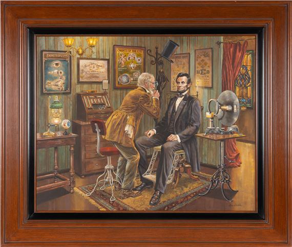 Lee Dubin | Lincoln at the Doctor's Office | MutualArt