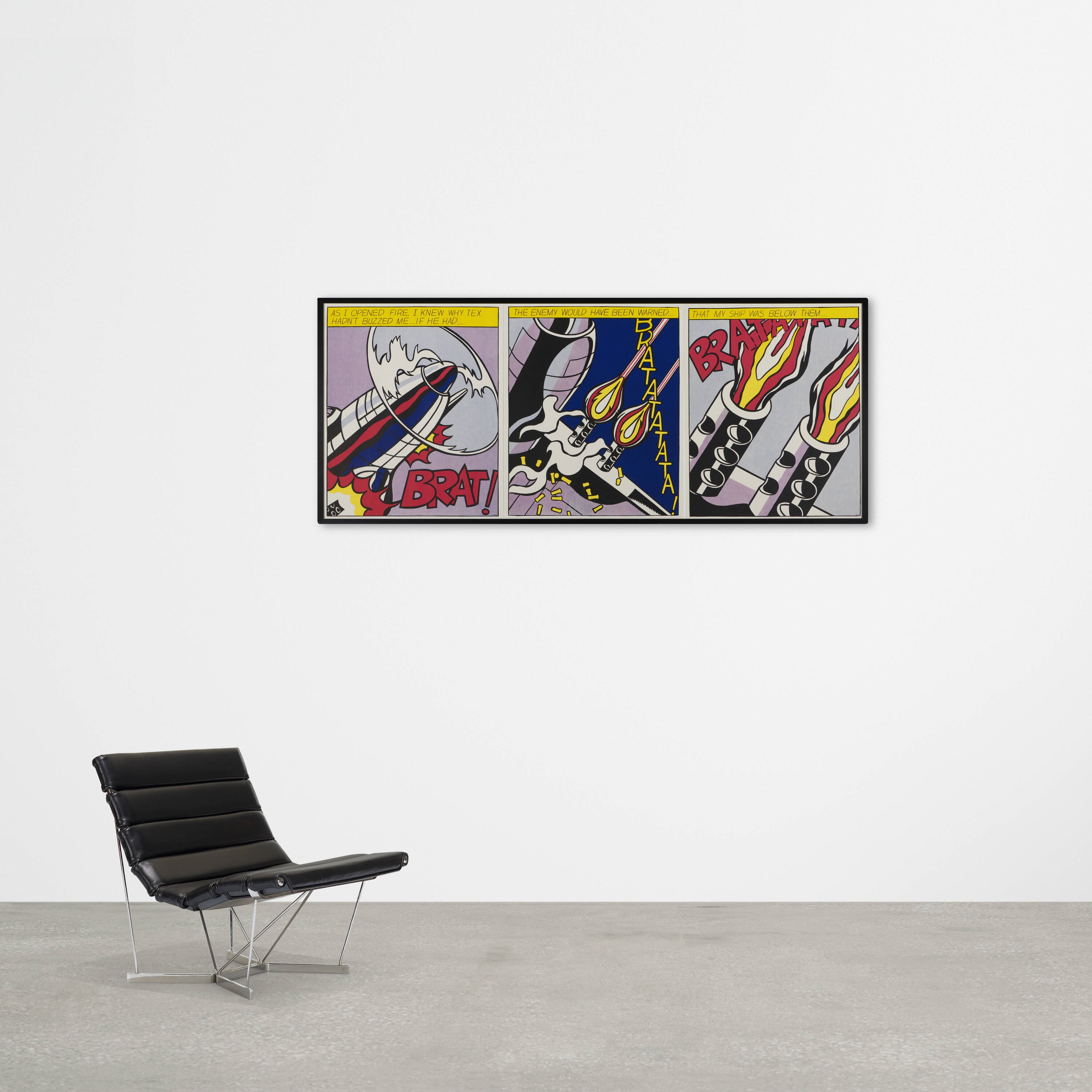 Roy Lichtenstein | As I Opened Fire posters (triptych) | MutualArt