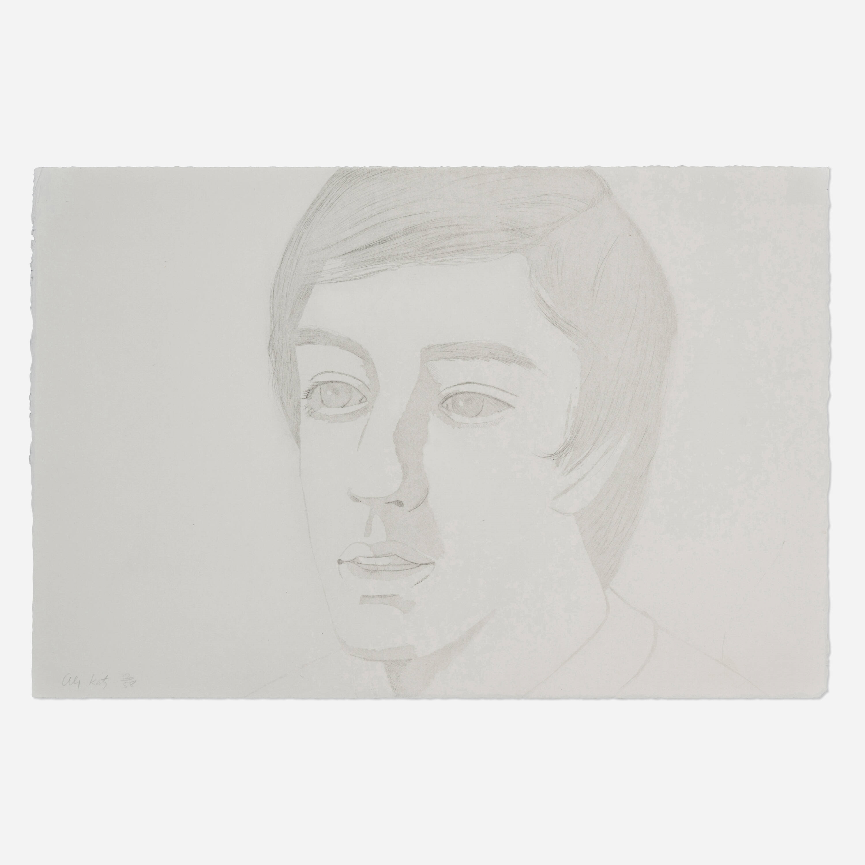 Alex Katz | Vincent with Open Mouth (1974) | MutualArt
