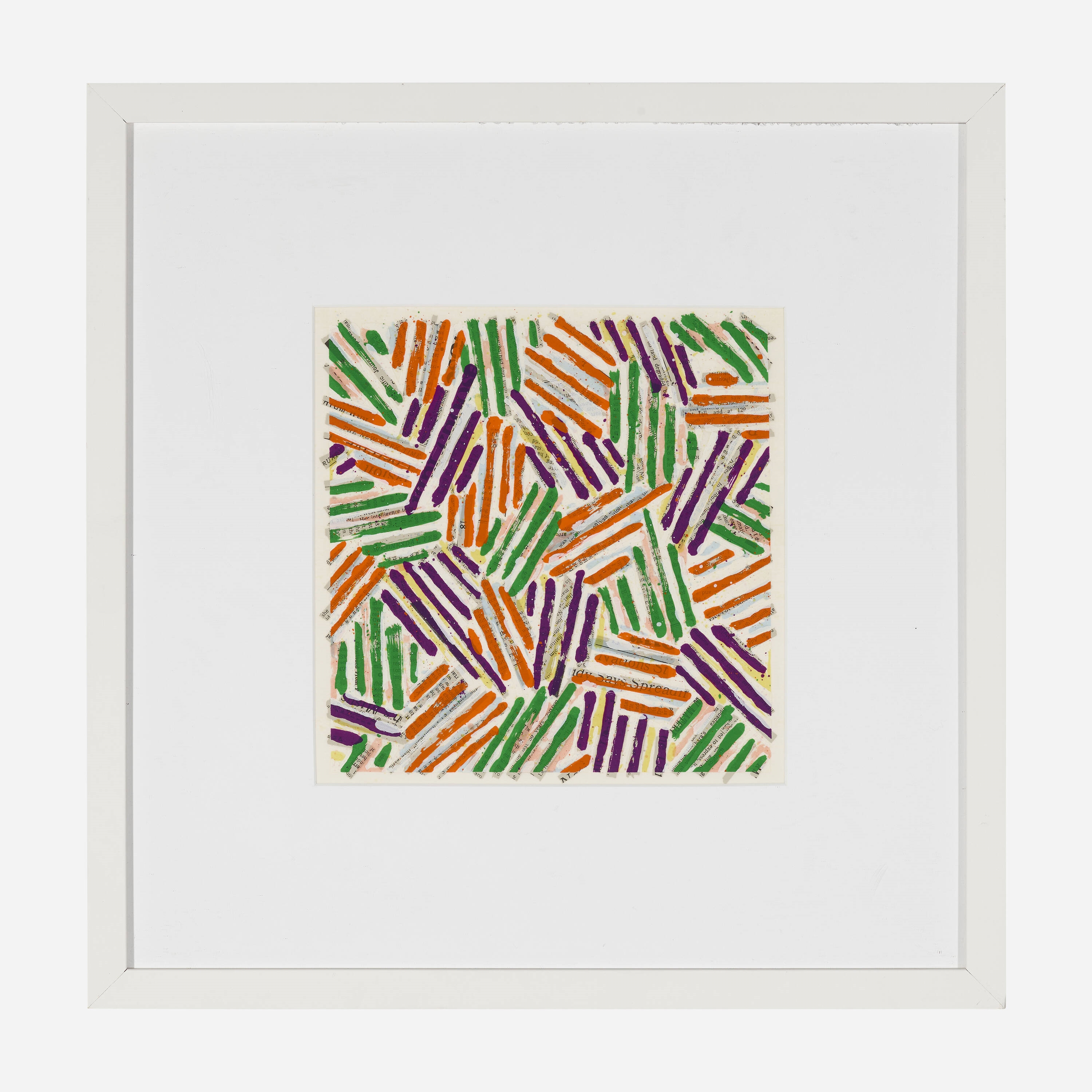 Jasper Johns | Cross Hatch (1977) | MutualArt