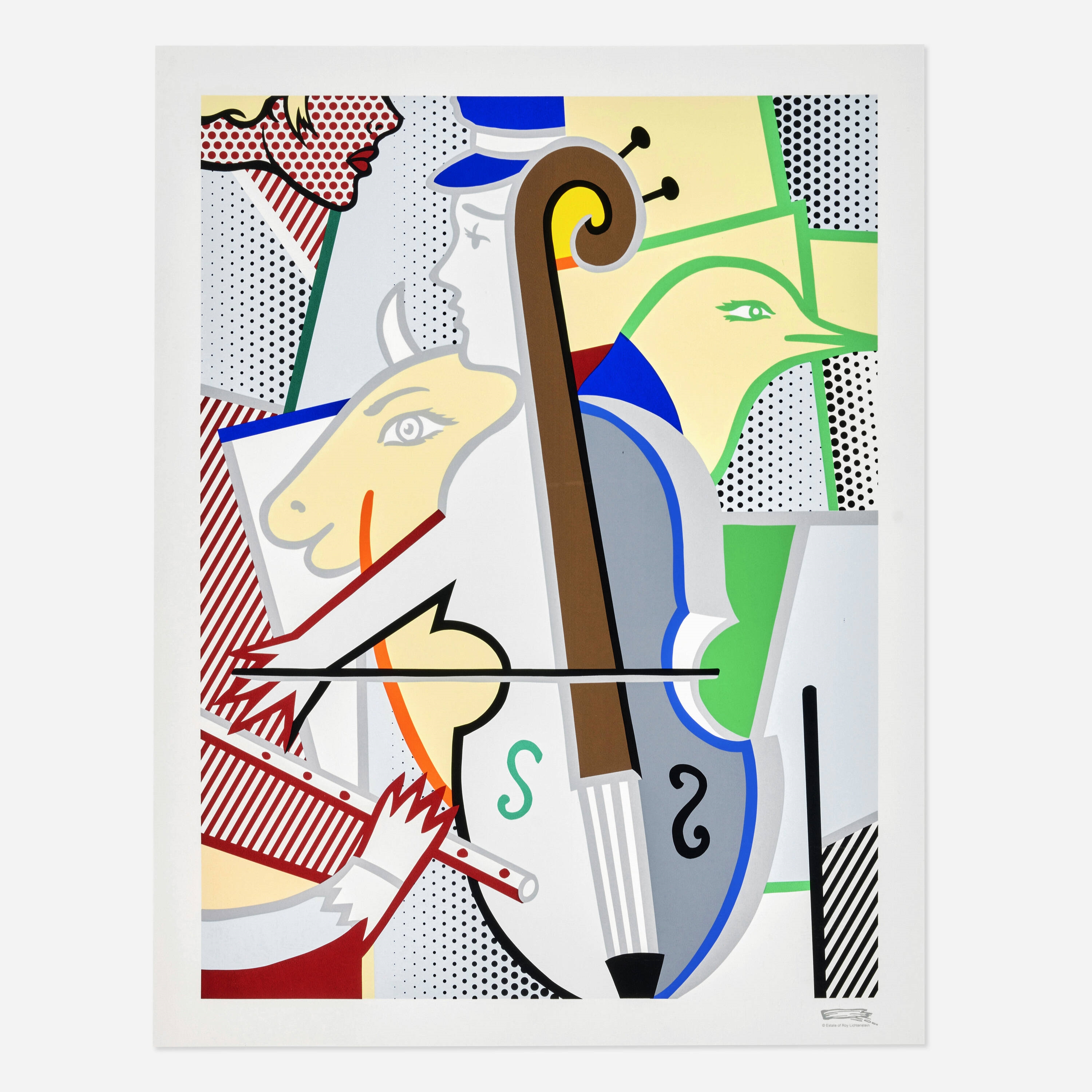 Roy Lichtenstein | Cubist Cello | MutualArt