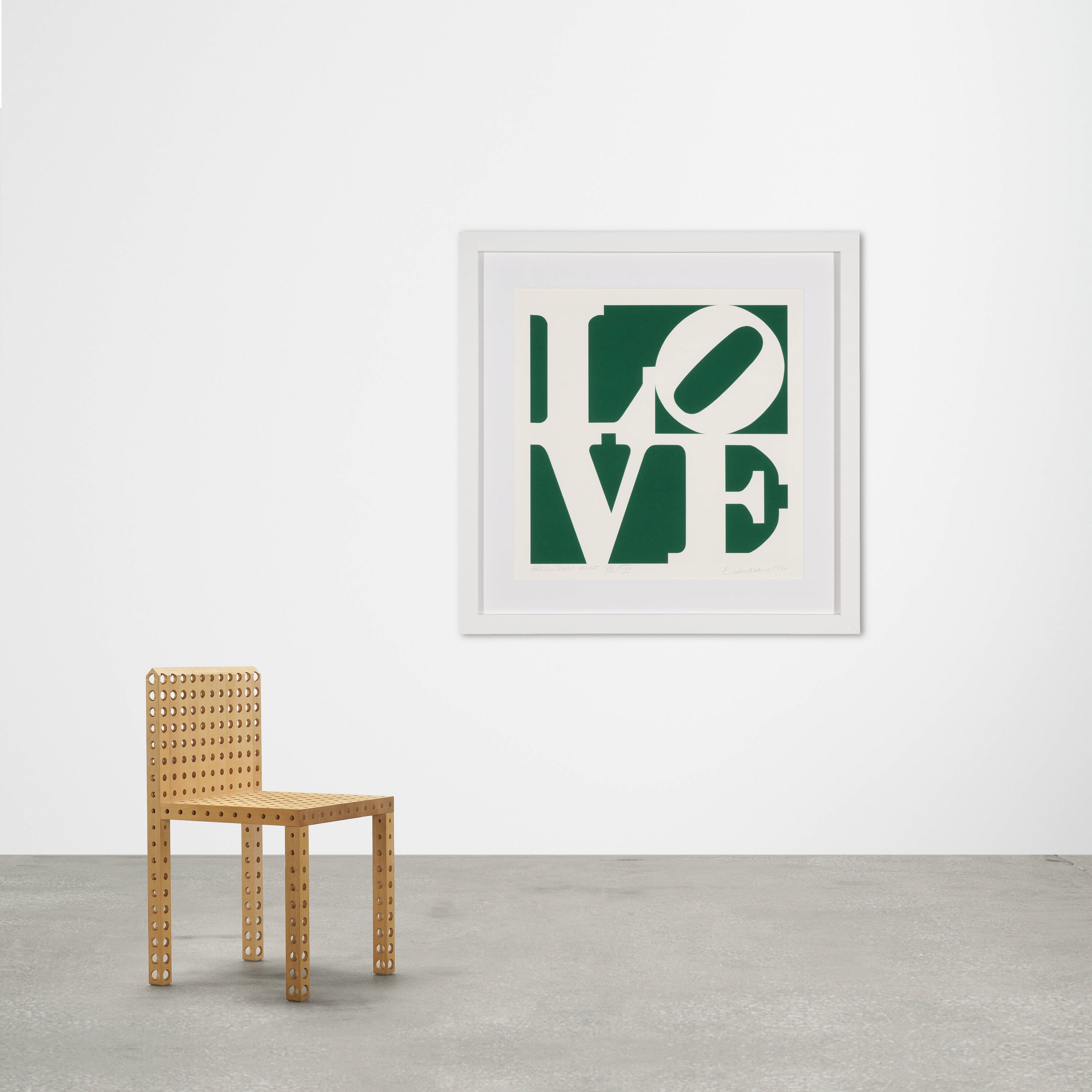 Robert Indiana | Green Peace Love (1994) | MutualArt