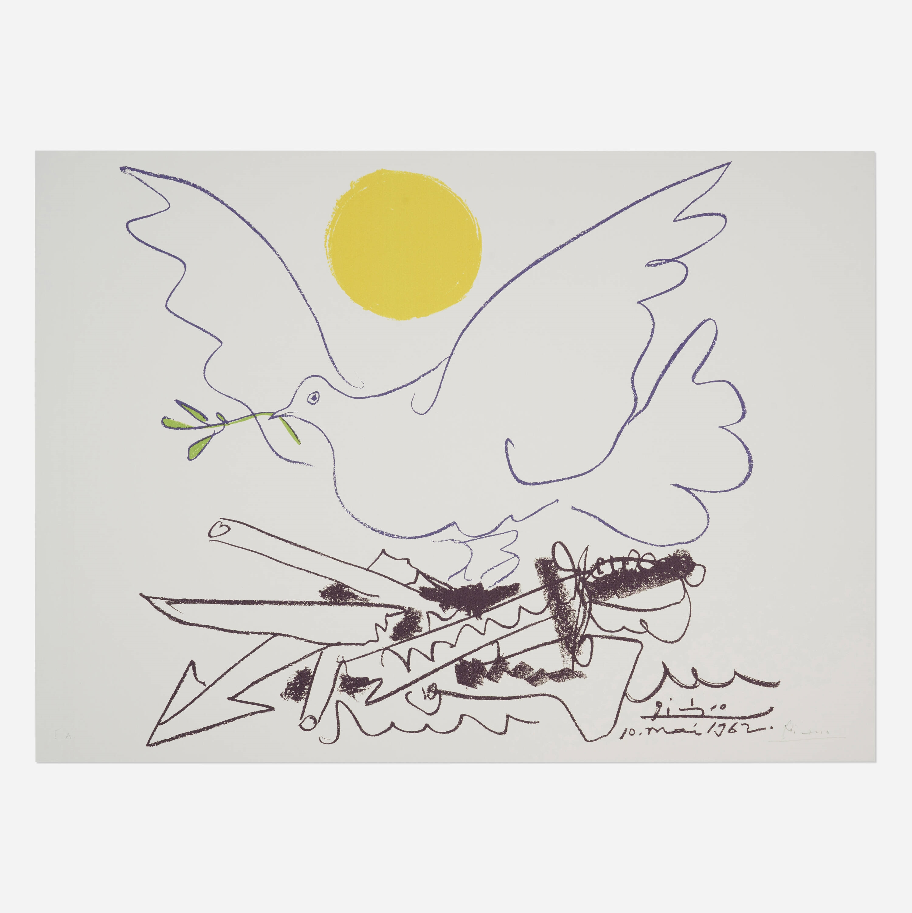 Pablo Picasso | Colombe au soleil (1962) | MutualArt