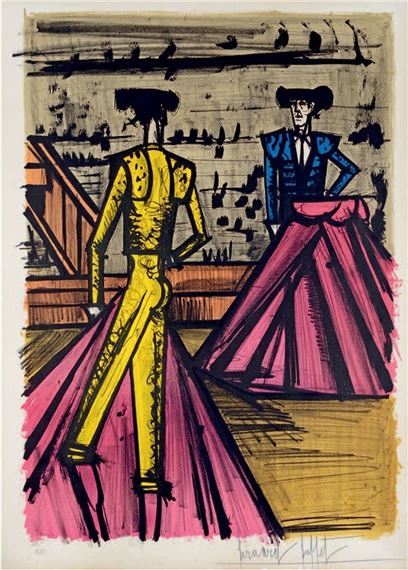Bernard Buffet | Deux toréadors (1966) | MutualArt
