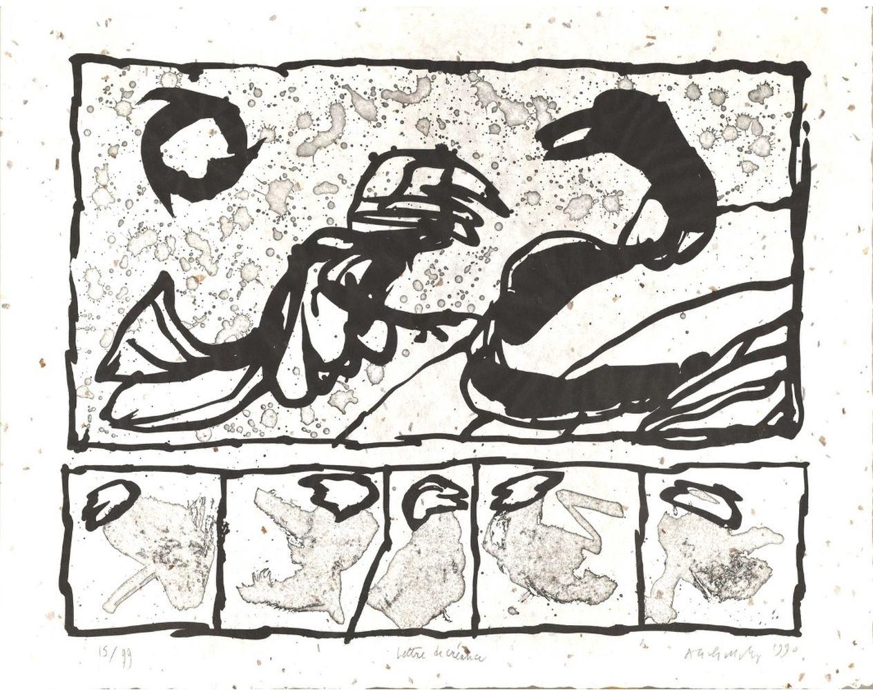 Pierre Alechinsky | Lettre de créance | MutualArt