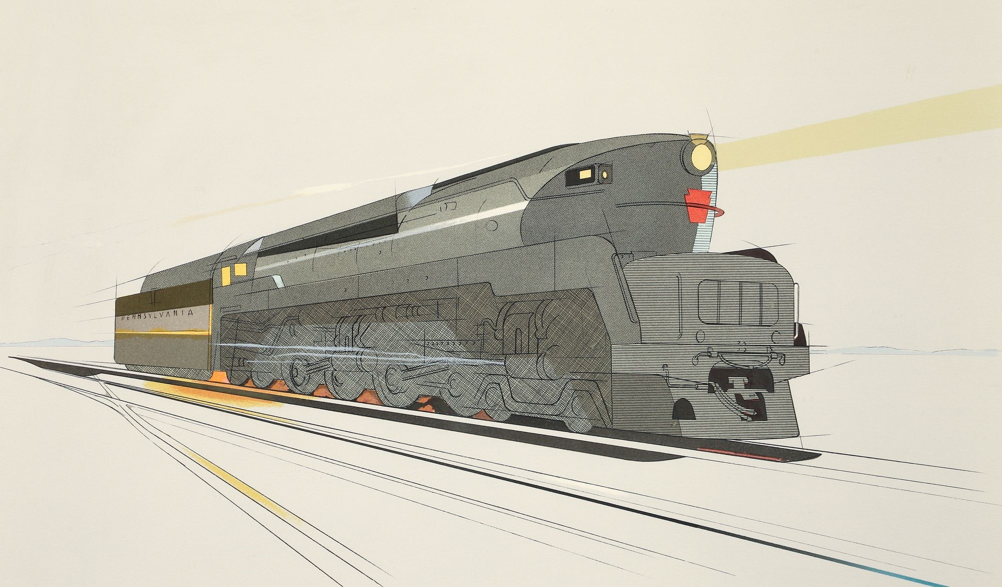 Raymond Loewy | T-1 Locomotive (1978) | MutualArt