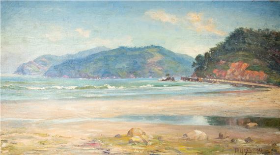 Benedito Calixto de Jesus | Praia do Gonzaguinha (1922) | MutualArt