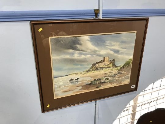 Ronald Lambert Moore | View of Bamburgh Castle | MutualArt