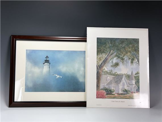 Paul Patterson | CHRIST CHURCH ST SIMONS SN & LIGHTHOUSE | MutualArt