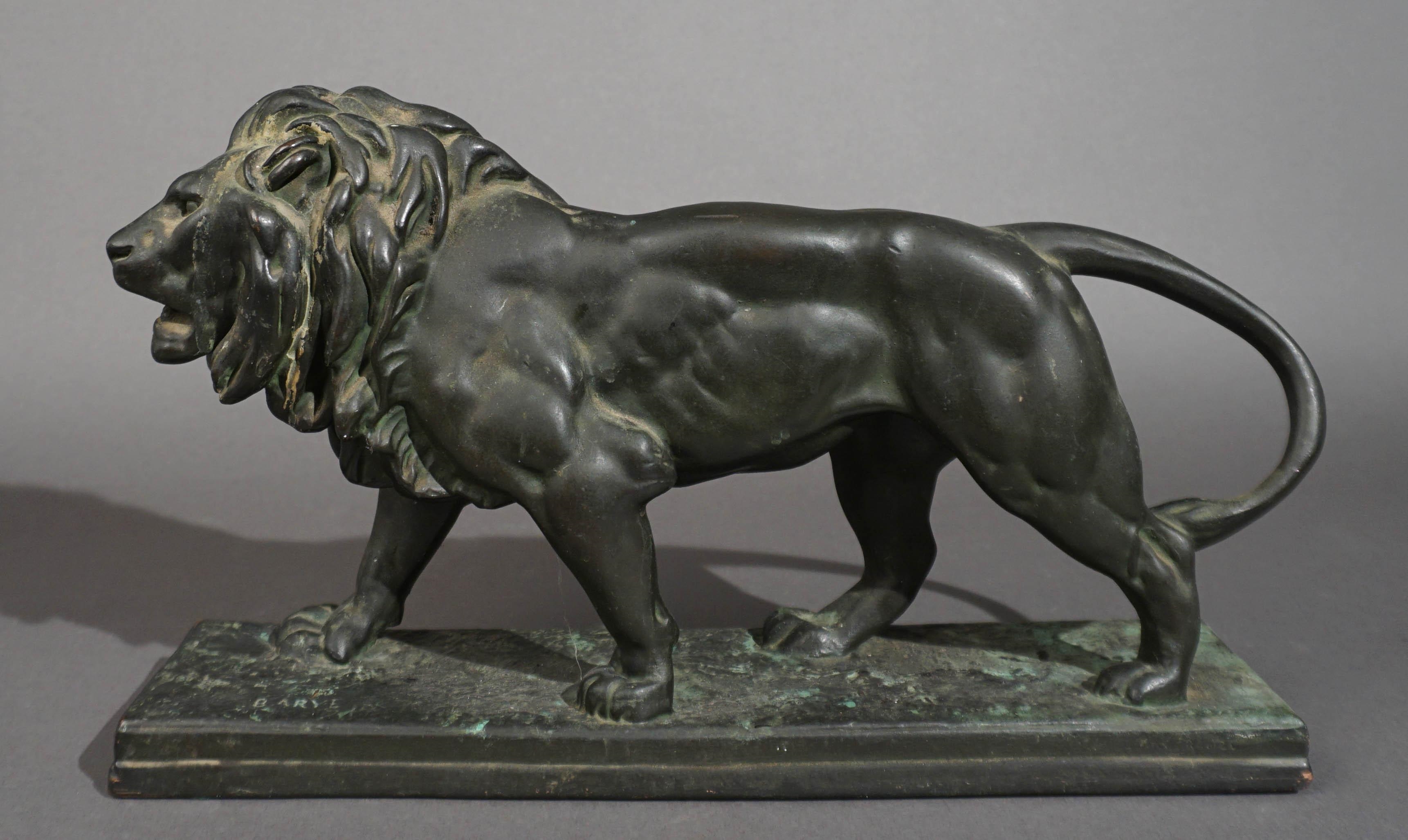 Antoine-Louis Barye | Walking Lion | MutualArt