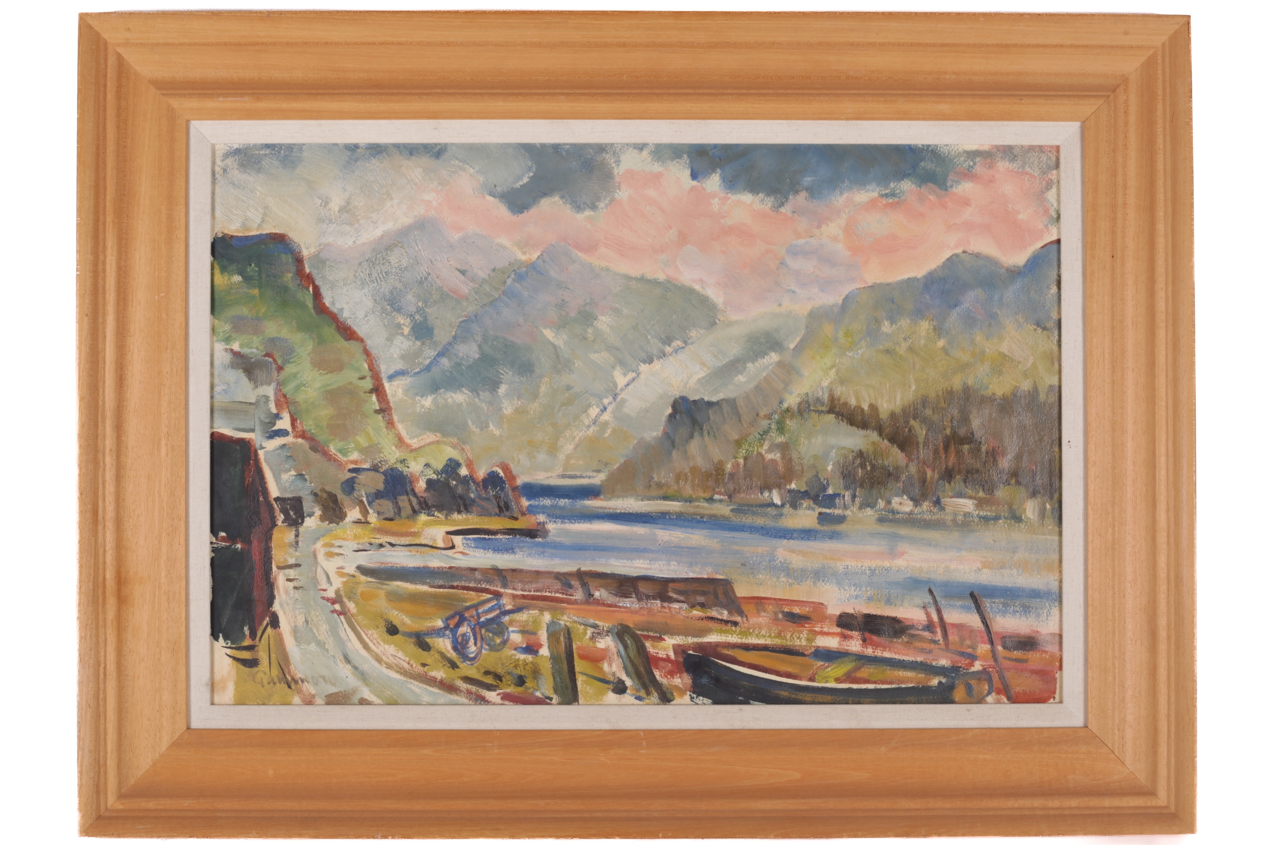 Reg Gammon | A mountainous valley and lake in Ireland | MutualArt