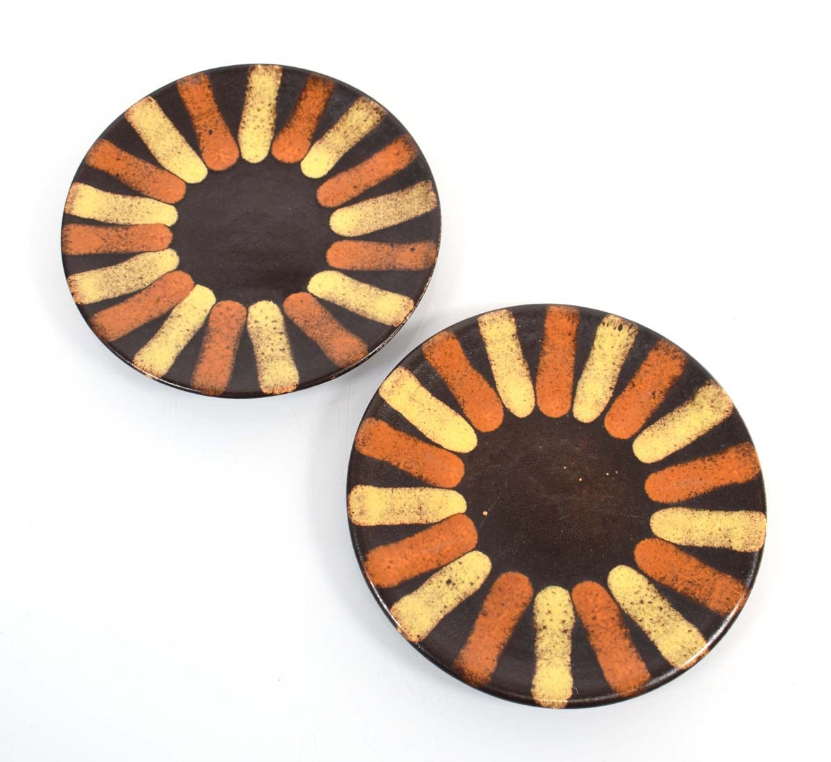 Eric Leaper | a pair of studio pottery plates | MutualArt