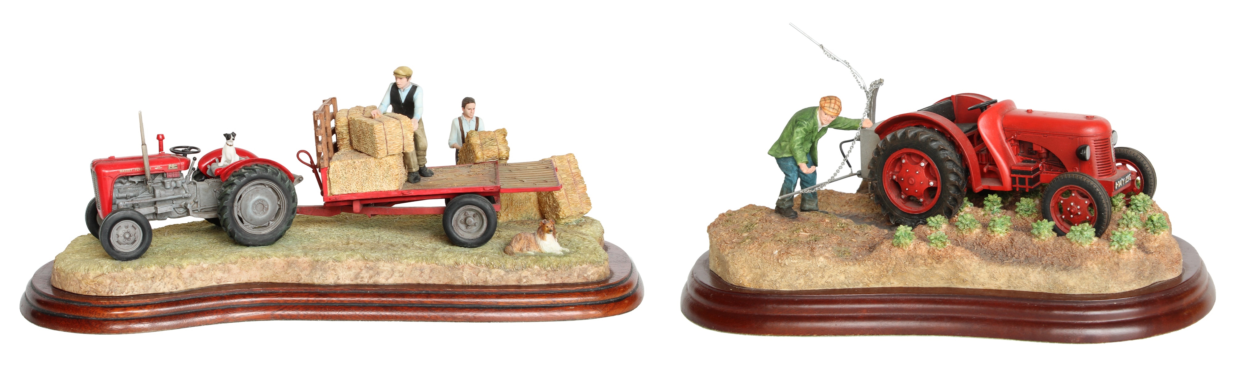 David Brown | Border Fine Arts Studio Tractor Models: Loading Up' (MF ...