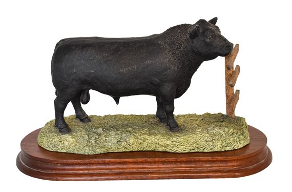 Ray Ayres | Border Fine Arts 'Aberdeen Angus Bull' (Style One) | MutualArt