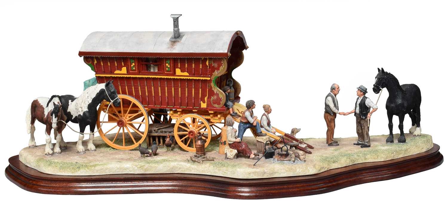 Ray Ayres | Border Fine Arts 'Striking a Deal at Appleby Fair' | MutualArt