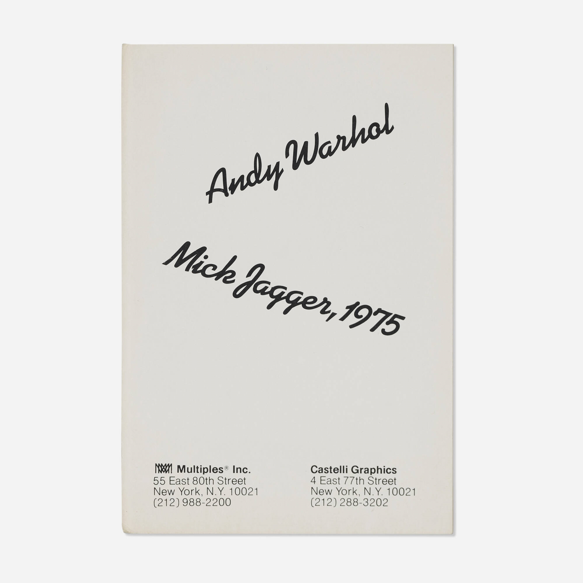 Andy Warhol | Mick Jagger sample portfolio (1975) | MutualArt
