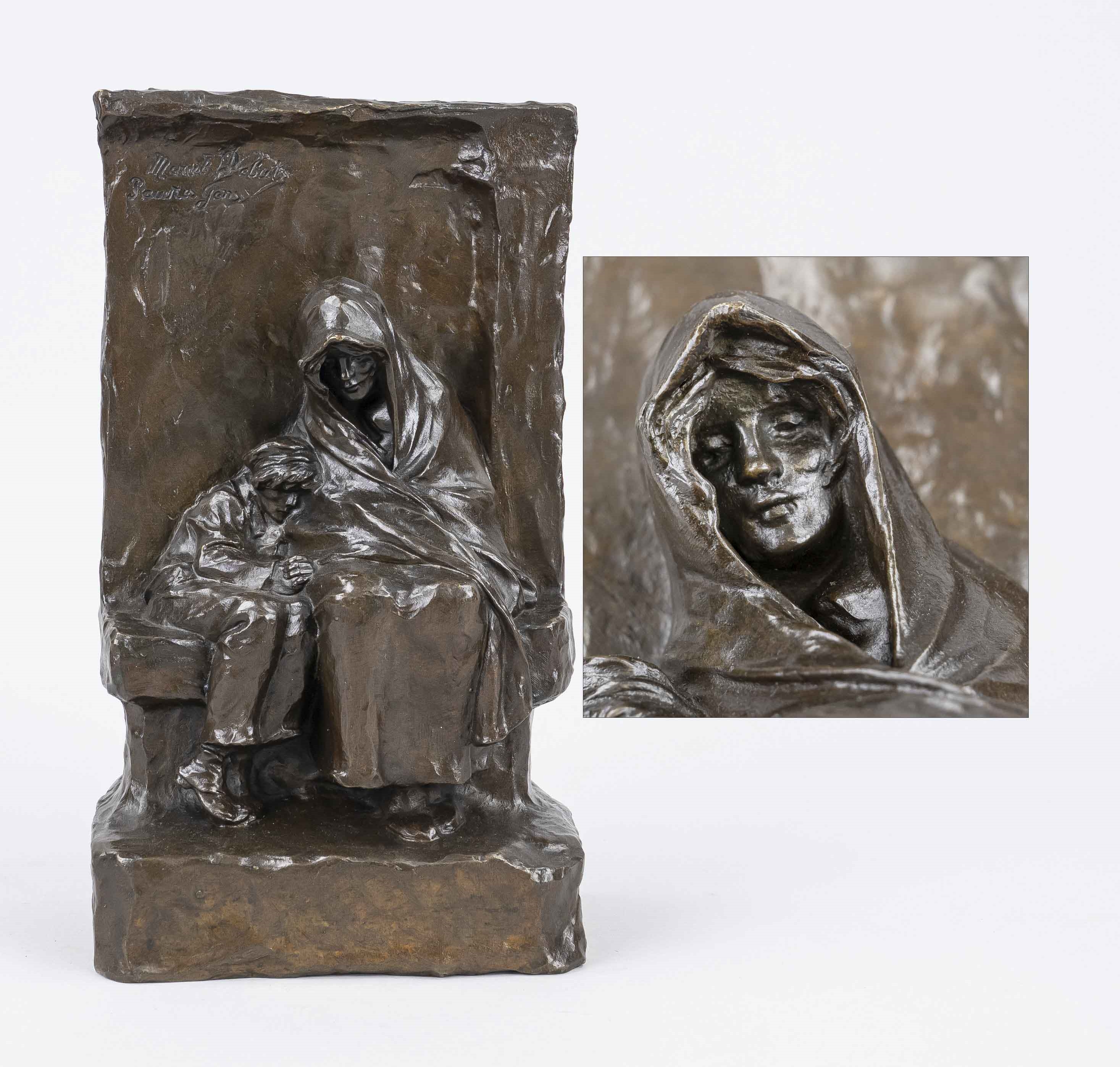 Marcel Debut | Pair of street children sitting huddled on a bench ...