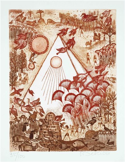 Francoise Deberdt | set of 6 color aquatint of the French artist of a ...